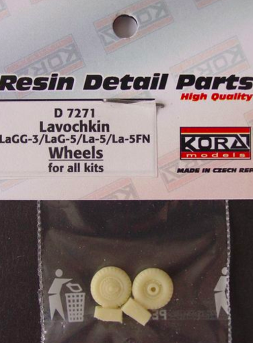 Kora Models D7271 Lavochkin LaGG-3/LaG-5/La-5/La-5FN wheels