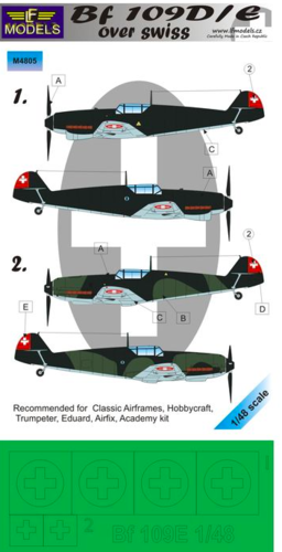 LF Models M4805 Bf 109D/E over Swiss