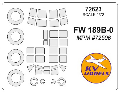 KV Models 72623 FW 189B-0 (MPM) + wheels masks