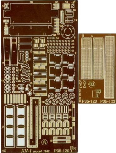 Part P35-120 KV-1model 1942 Trumpeter
