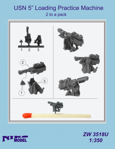 NIKO MODEL ZW3518U USN 5” Loading Practice Machine 2 to a pack