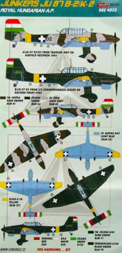 Kora Models Dec4833 Ju 87B-2/K-2 Hungaria