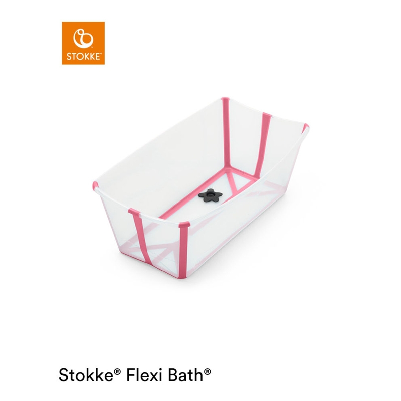 STOKKE FLEXI BATH SKLOPIVA KADICA TRANSPARENT PINK