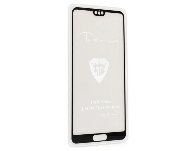 Red zaštitno staklo za Huawei P20 - Tempered Glass 2.5D full glue, crni