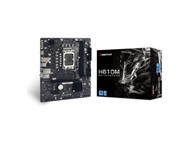 Biostar H610MH D5 matična ploča - VGA, HDMI, M.2, DDR5, LGA 1700