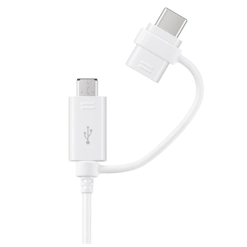 Samsung (EP-DG930-DWE) kabl za punjač USB A (muški) na micro USB/USB tip-C (muški) 1.5m beli