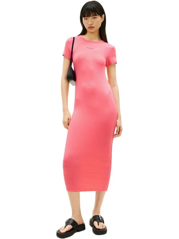 Tommy Hilfiger - Pink midi haljina