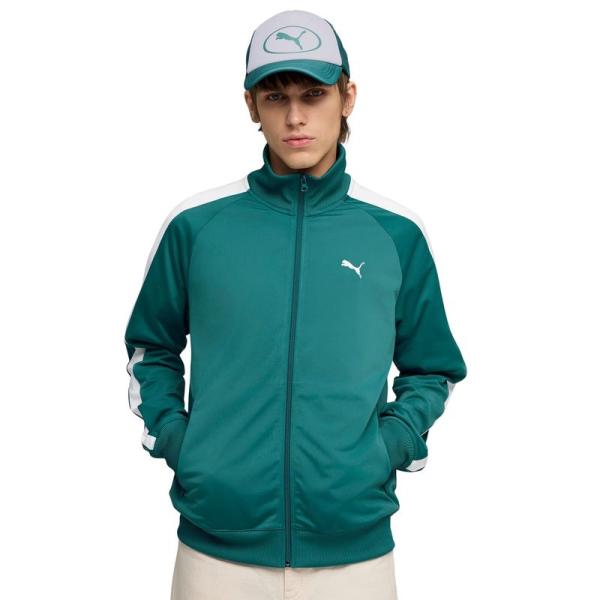 Puma-Zelena muška dukserica ESS T7 POLY TRACK JACKET