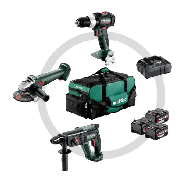 Metabo Combo Set 3.1 – Profesionalni set akumulatorskih alata 18V sa torbom (3x aku.)