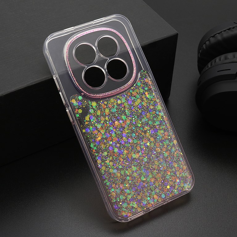 Futrola CRYSTAL GLOW za Xiaomi Redmi Note 15 Pro 5G roze (MS)