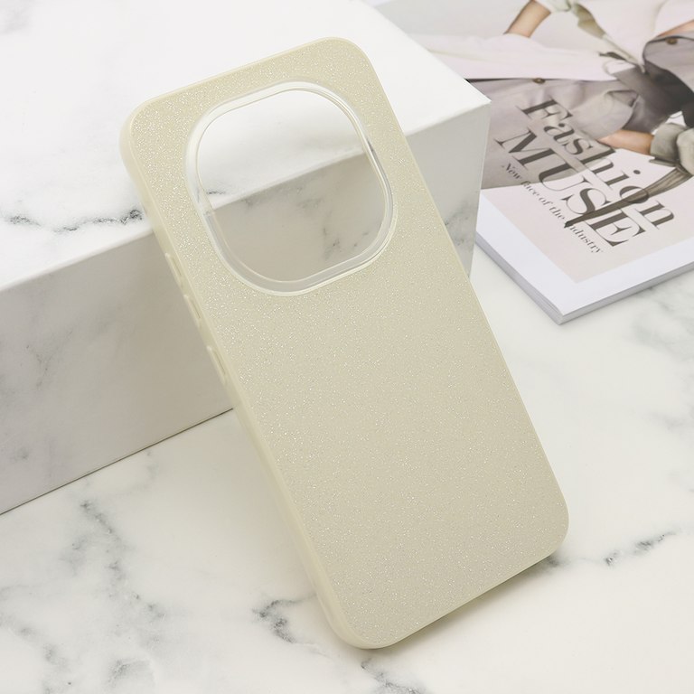 Futrola GLOW DUST za Xiaomi Redmi Note 15 Pro 5G (Global)/Xiaomi Redmi Note 15 Pro 5G (EU) bela (MS)