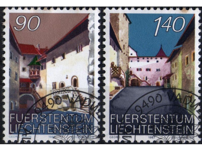 kt701h 09.mar1987 LiechtensteinF Mi919-20 -o-