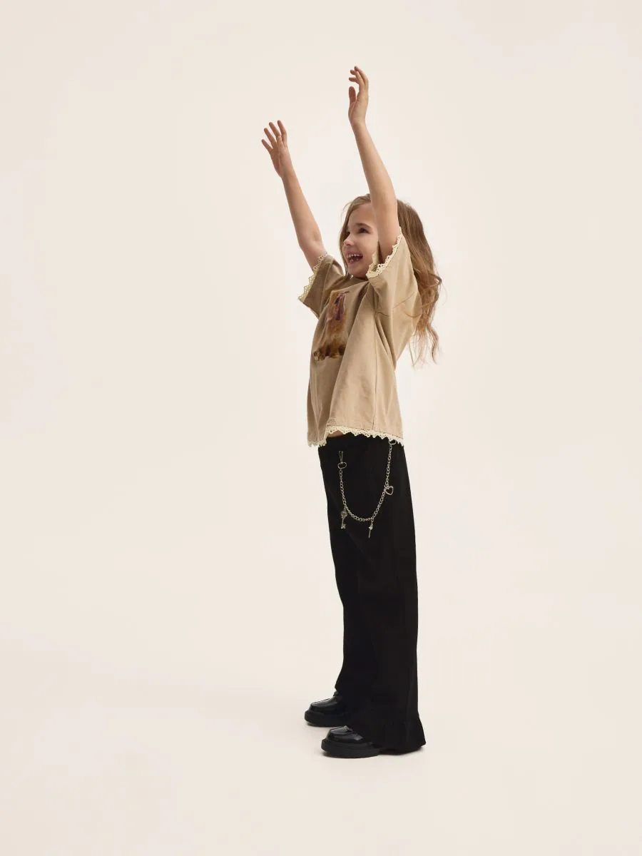 GIRLS` TROUSERS & CHAIN