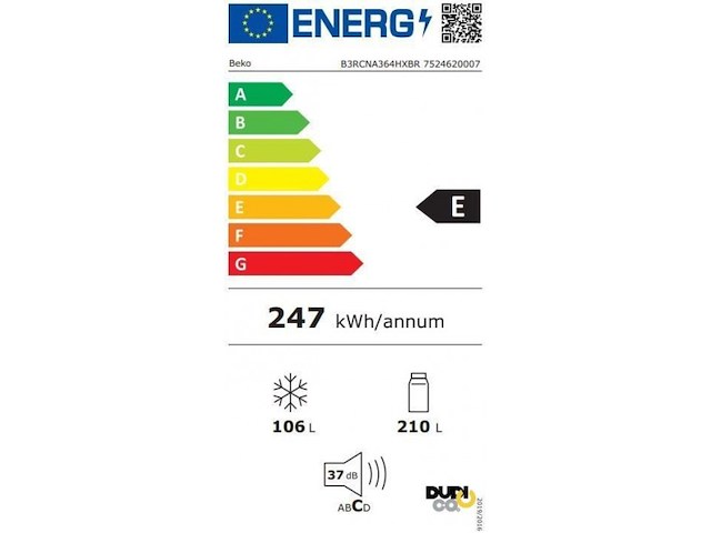 BEKO B3RCNA364HXBR KOMBINOVANI Frižider