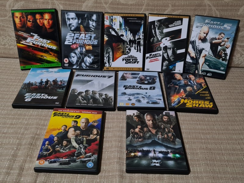 Fast and Furious DVD kolekcija sa prevodom