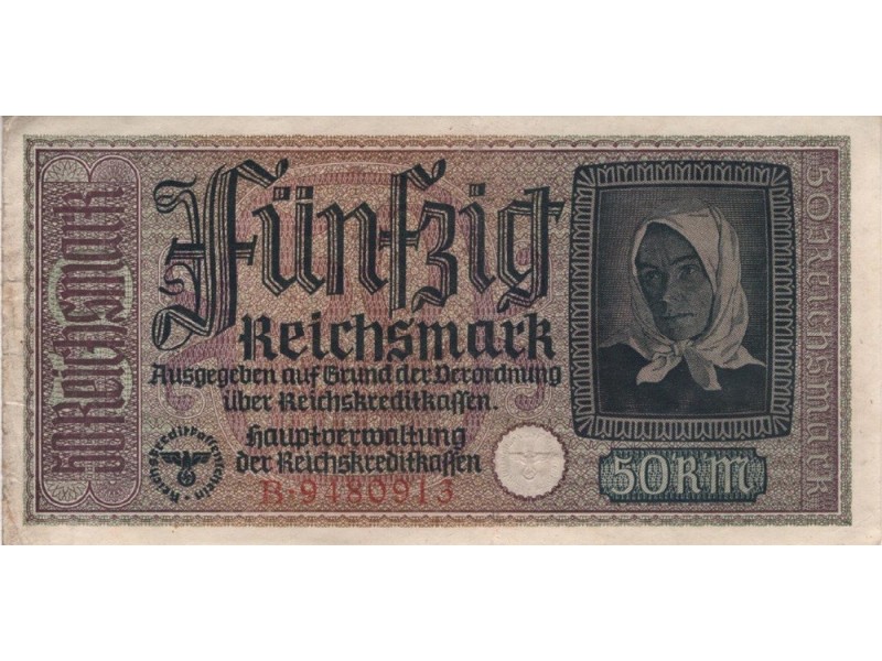 ** NEMAČKA - 50 REICHSMARK 1939-1945. **