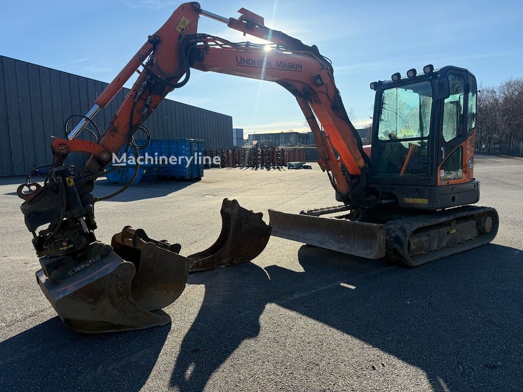 Prodaje se Doosan DX 63-3 EC206, grav, fat puss og grøfteskuff, sentralsmøring mini bager na aukciji