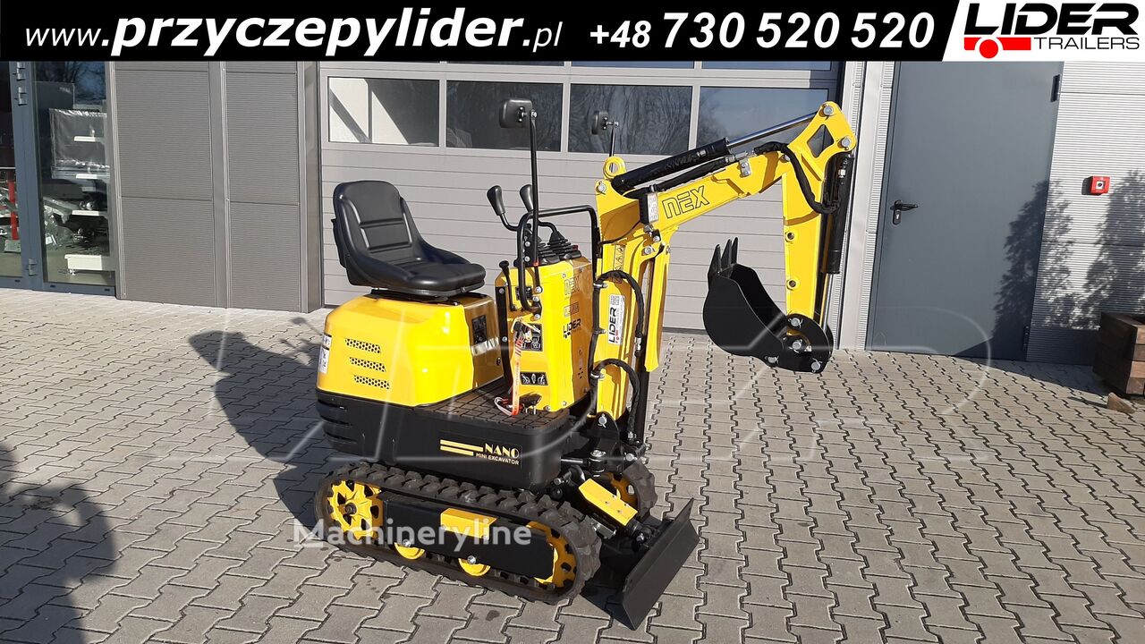 Novi Nex NANO, silnik benzynowy 1 cylindrowy, koparka, minikoparka mini bager