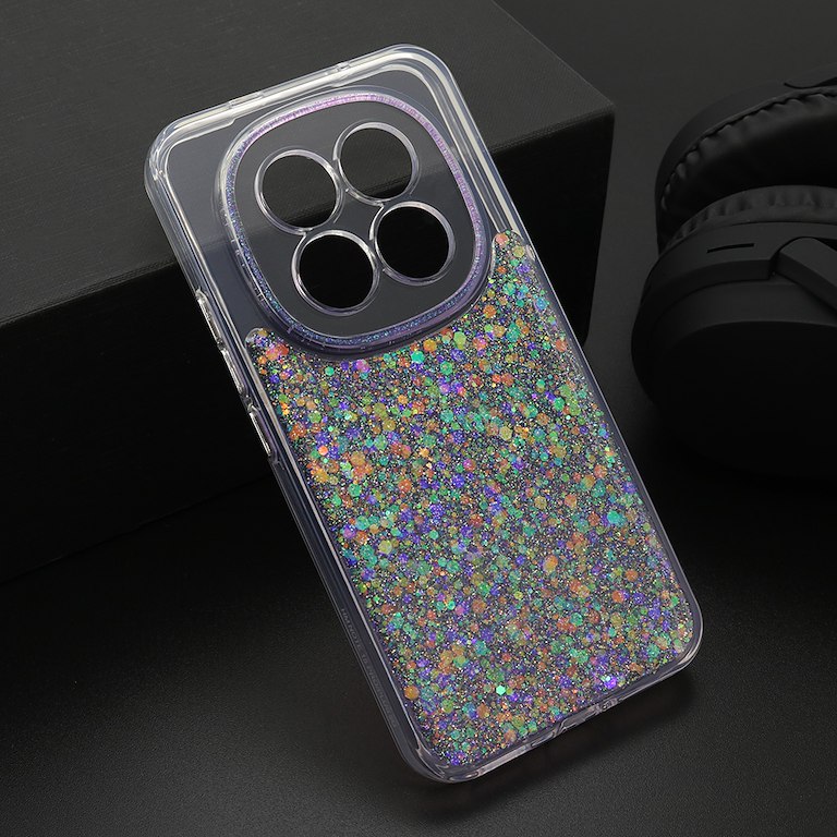 Futrola CRYSTAL GLOW za Xiaomi Redmi Note 15 Pro Plus 5G ljubicasta