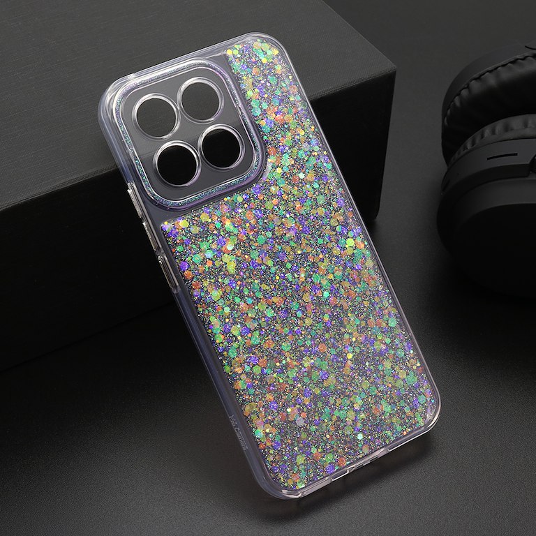 Futrola CRYSTAL GLOW za Honor X8c ljubicasta
