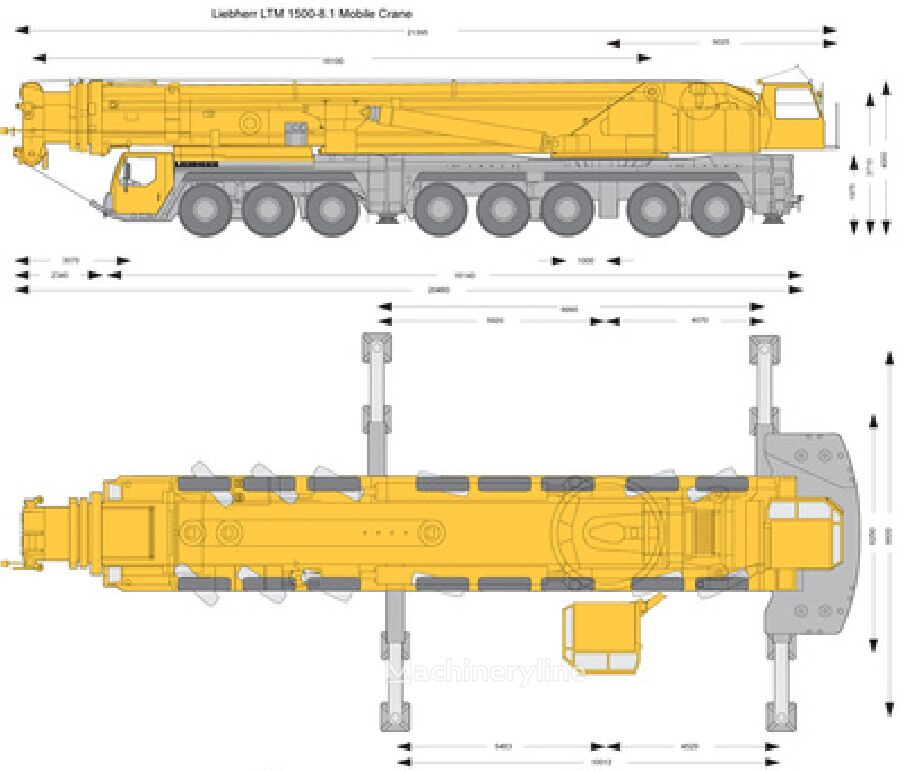 Liebherr LTM 1500-8.1 dizalica za sve terene