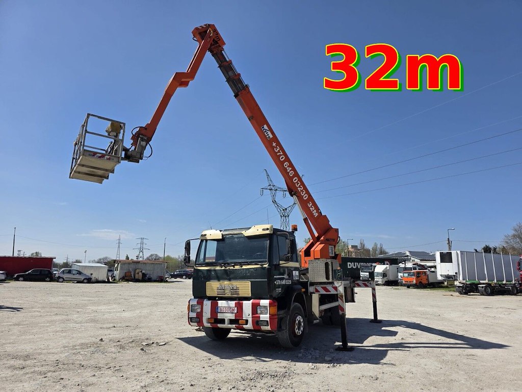 MAN 18.264 Multitel J332 - 32m / Tempomat auto dizalica s korpom