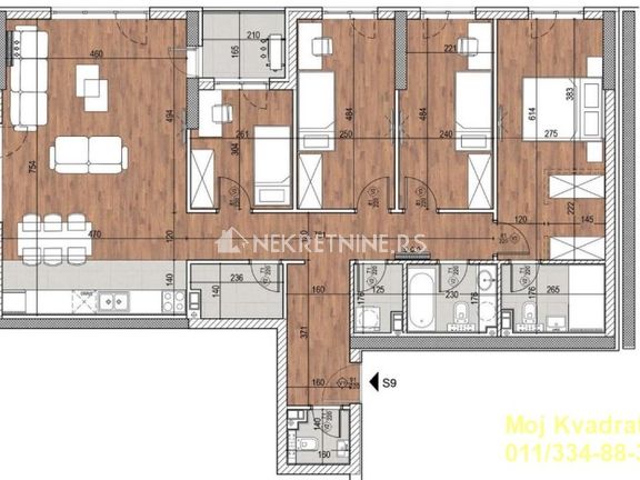 Novi Beograd, Blok 60 - Tošin bunar, 112m2, Tošin bunar