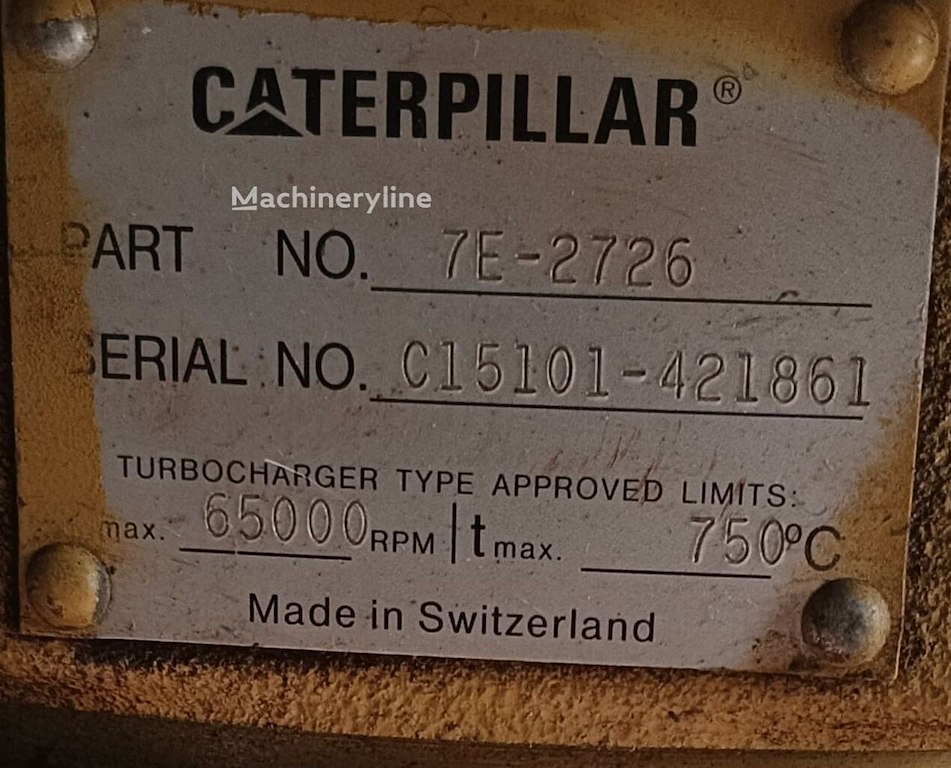 Caterpillar 72 -2726 7e-2726 turbokompresor za Caterpillar građevinske mašine
