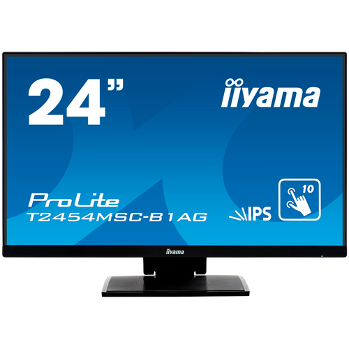 Iiyama ProLite T2454MSC-B2AG Monitor 23.8" FHD IPS Touch, 75Hz, 4ms, 300 cd/m², HDMI/DisplayPort, Zvučnici, Crna