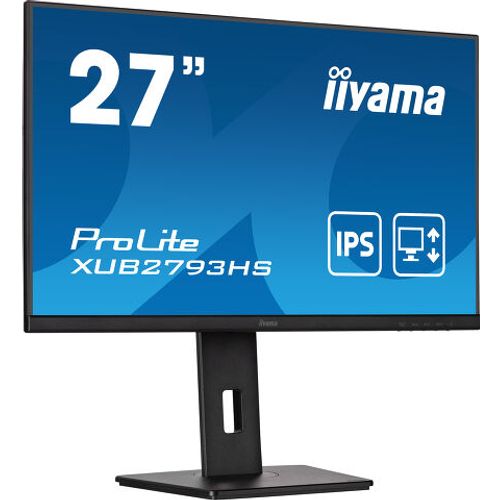 Iiyama XUB2793HS-B7 Monitor 27" IPS LED, Full HD 1920x1080, 100Hz, 1ms, 300 cd/m², HDMI/DisplayPort