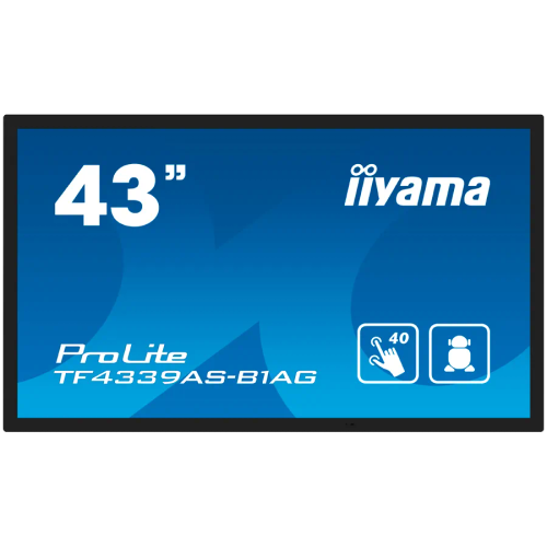 Iiyama ProLite TF4339AS-B1AG Monitor 42.5" IPS LED, 4K UHD 3840x2160, 60Hz, 8ms, 500 cd/m²