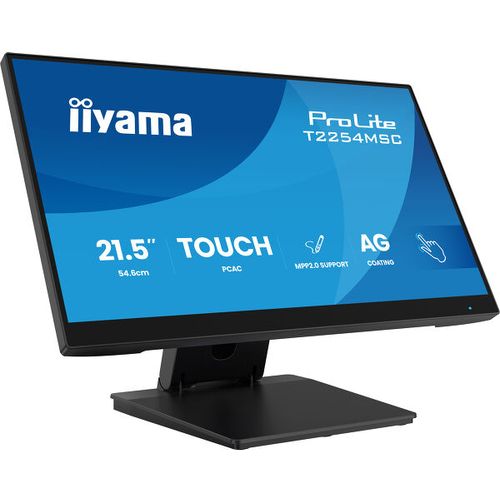 Iiyama T2254MSC-B2AG ProLite Touch Monitor 22", IPS, Full HD 1920x1080, 100Hz, HDMI/DP, Zvučnici, Crni