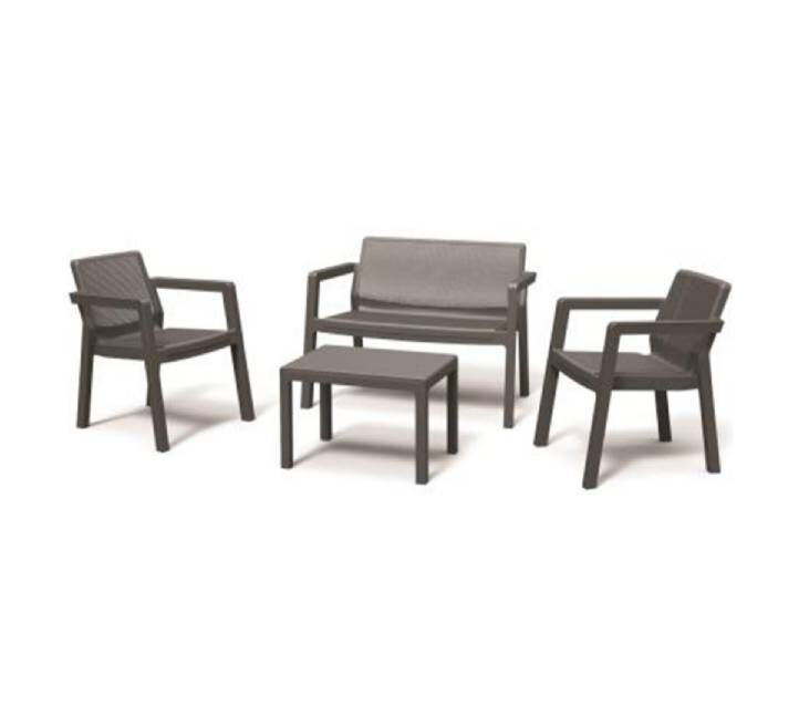 KETER BAŠTENSKA GARNITURA EMILLY PATIO BEZ JASTUKA - GRAFIT CU 246589