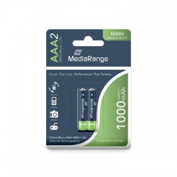 BATERIJE PUNJIVE AAA 1000mAh MEDIARANGE 1/2 NI-MH