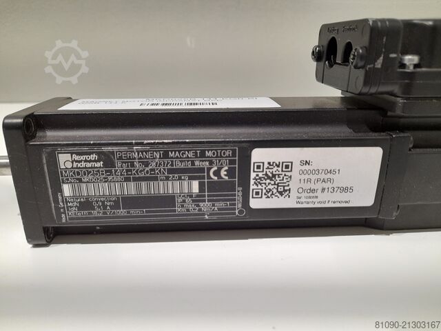 INDRAMAT MOTOR
REXROTH MKD025B-144-KG0-KN