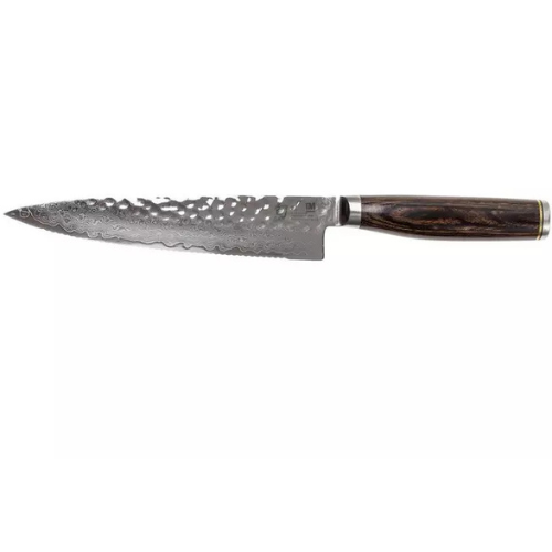 KAI NOZ SHUN PREMIER UTILITY SERRATED EDGE 16,5CM BROWN