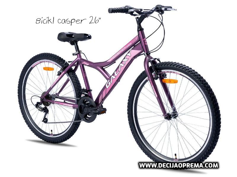 Bicikl Galaxy Casper 260 26″/18 za decu Ljubičasti