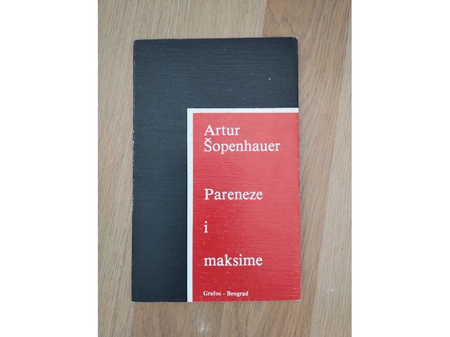 PARENEZE I MAKSIME - ŠOPENHAUER