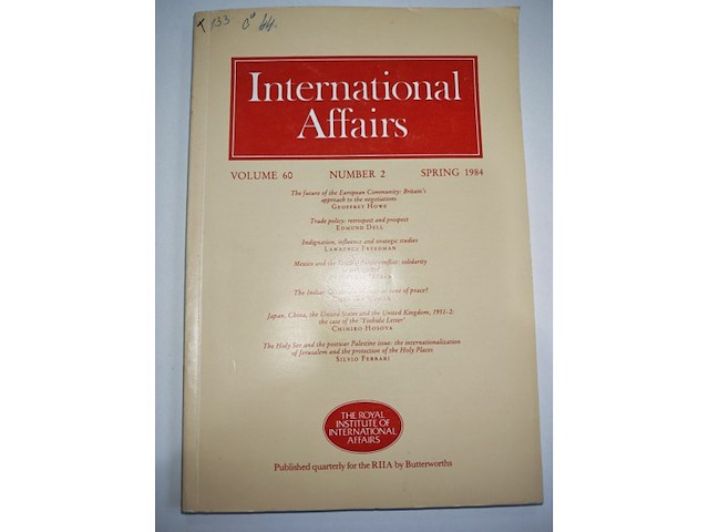 International Affairs - volume 60 - number 2 - 1984