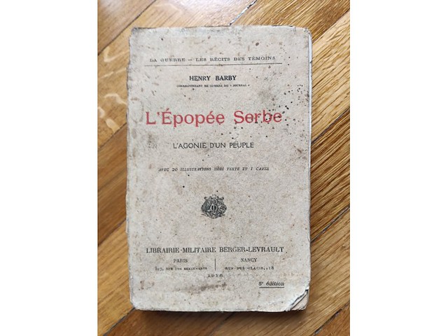 Srpska epopeja - Barbi - L`Epopee Serbe - 1916-POSVETA