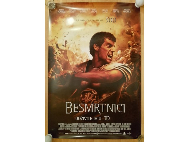 Originalni filmski plakat - Besmrtnici - Henri Kavil