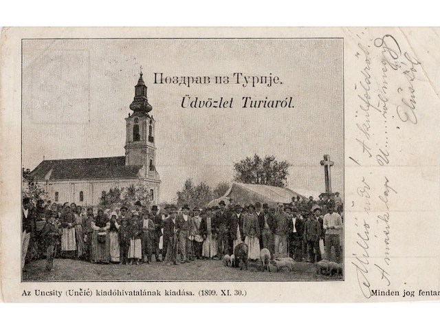Turija 1901 - Srpska crkva - Retkost! - Srbobran