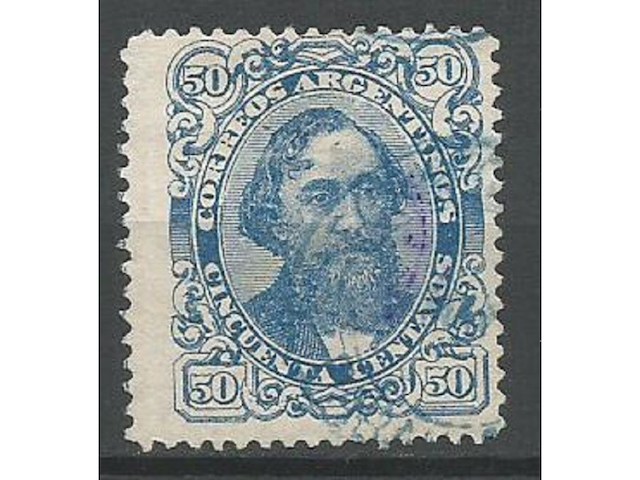 Argentina,Redovna 50 C 1888.,žigosano