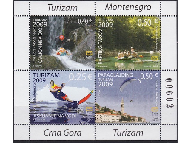 Crna Gora 2009 Turizam karnet čisto