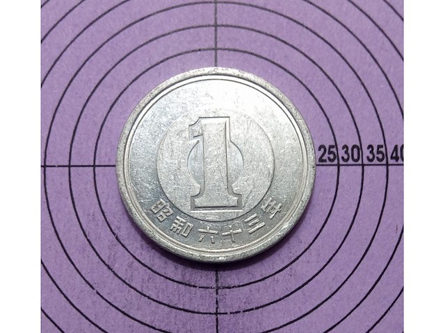Japan  1 Yen 1955-1989g y74 (昭和 - Showa)