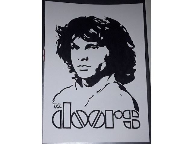 Crtez na hamer papiru 30 x 21,5 cm. - The Doors