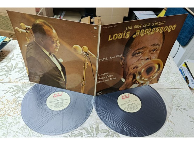 LOUIS ARMSTRONG The Best Live Concert 2 X LP 5