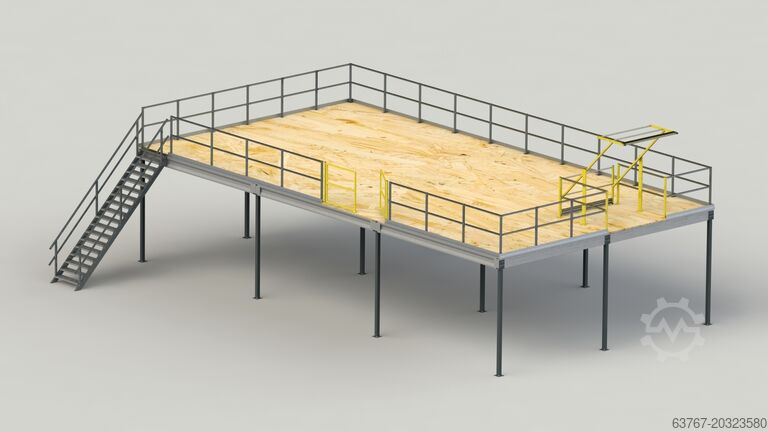 Skladišna platforma
500 m², Traglast: 500 kg/m² Raster: 5 x 5 m | Lichte Höhe: 3,0m