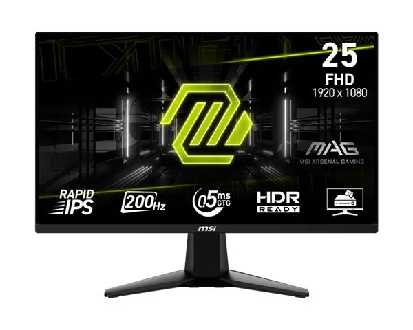 Monitor 25 MSI MAG 255F E20 IPS FHD 0,5m 200Hz 2xHDMI, DP