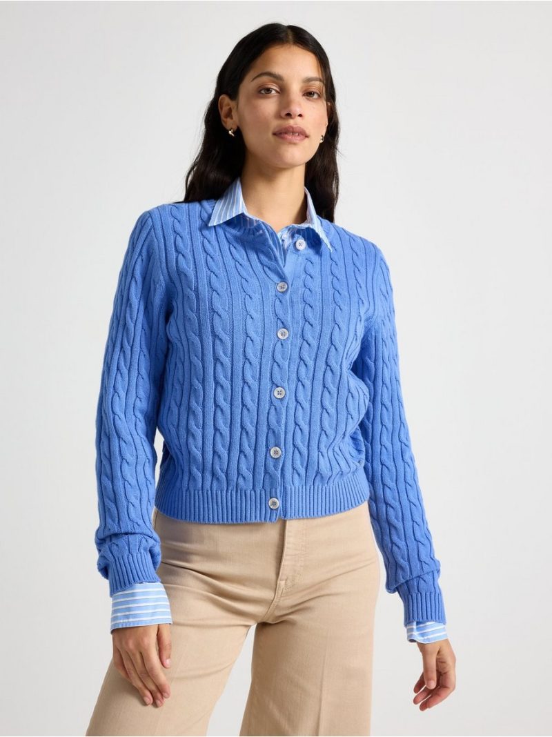 Kardigan – Cable-knit cardigan